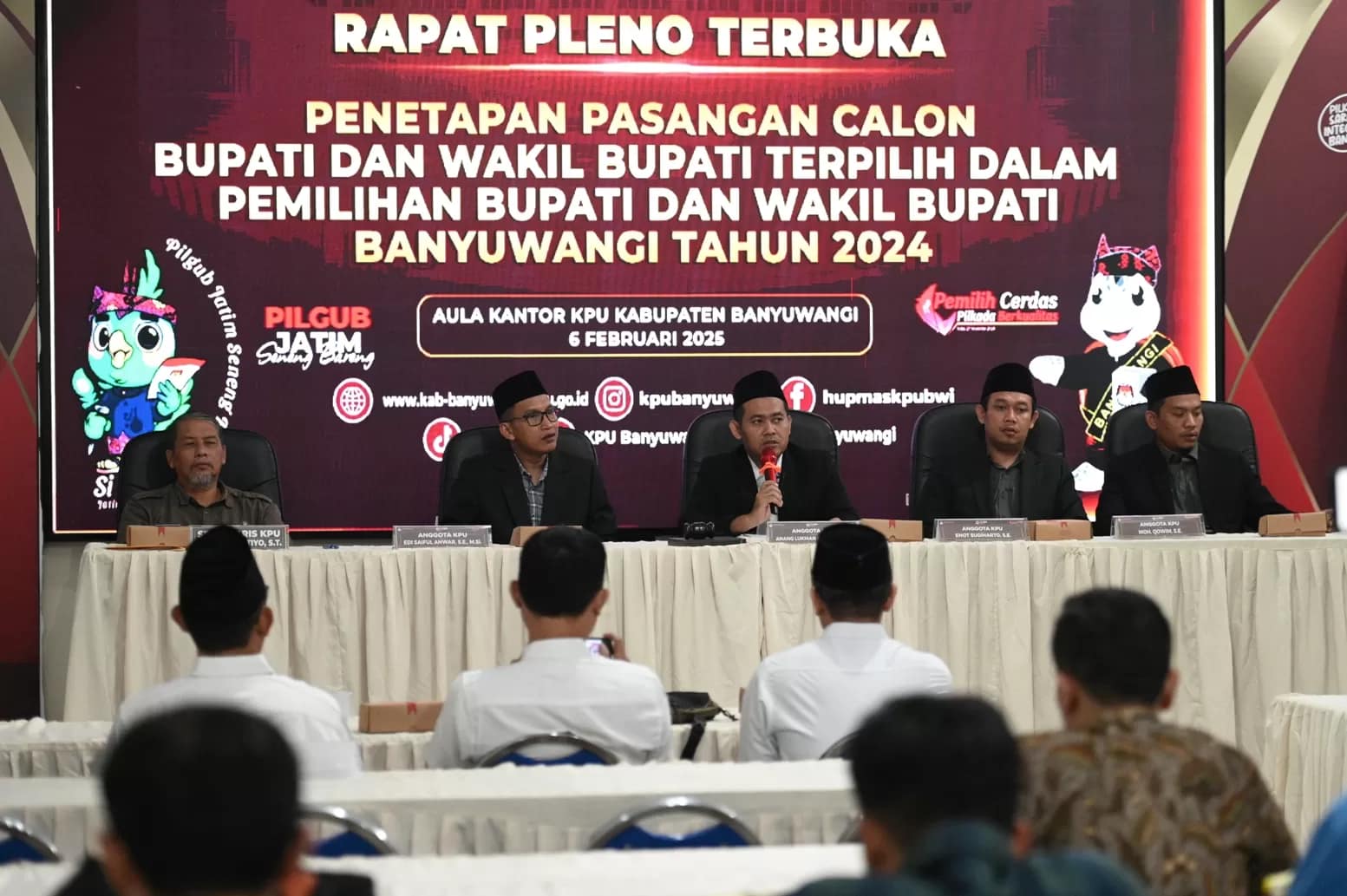 KPU Tetapkan Calon Bupati dan Wakil Bupati Terpilih Pilkada 2024 - rajawalitujuhnews.com